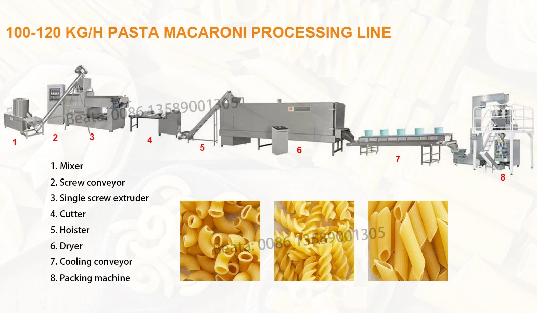Industrial Pasta Making Machinery Macaroni Production Line Pasta Dryer ...