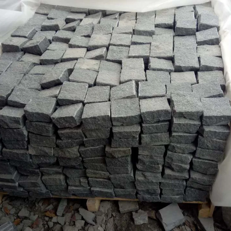 Natural Dark Grey Granite Patio Pavers G654 Tumble Granite Driveway ...