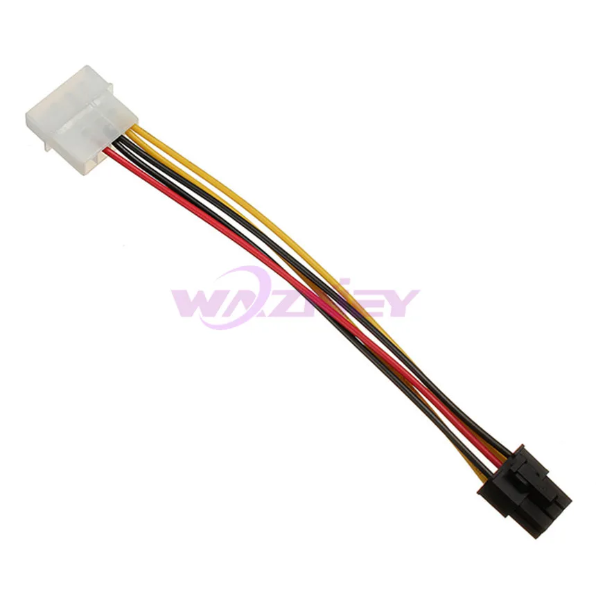 2 IDE Dual 4 Pin Molex IDE Male to 6 Pin Female PCI-E Y Molex to 2x4 pin IDE Power Cable Adapter ...