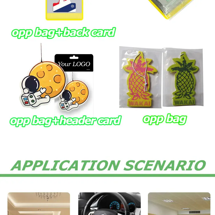 Long Lasting Scents Paper Perfume Hanging Luxury Accessories Custom Car ...