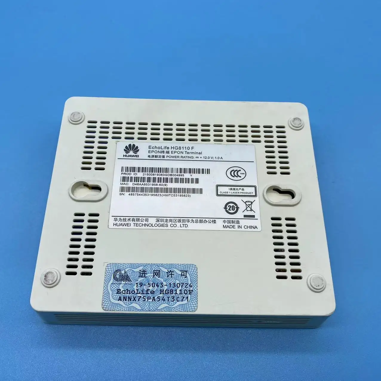Huawei Original English Version Onu Ont Hg8110f Router 1fe Gpon Low ...