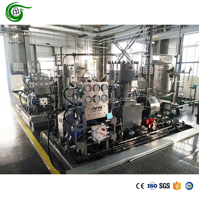 5.5kw High Automation Industrial Compressor Inlet 1mpa Discharge 22mpa ...
