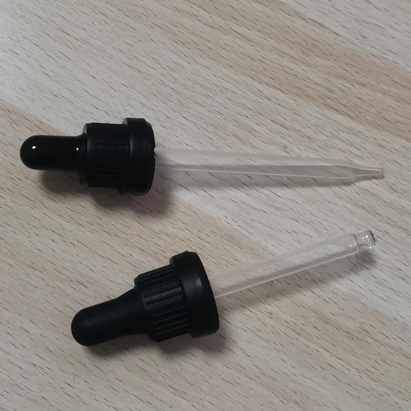 18/410 Aluminum Gold or Silver Dropper with Glass Pipette