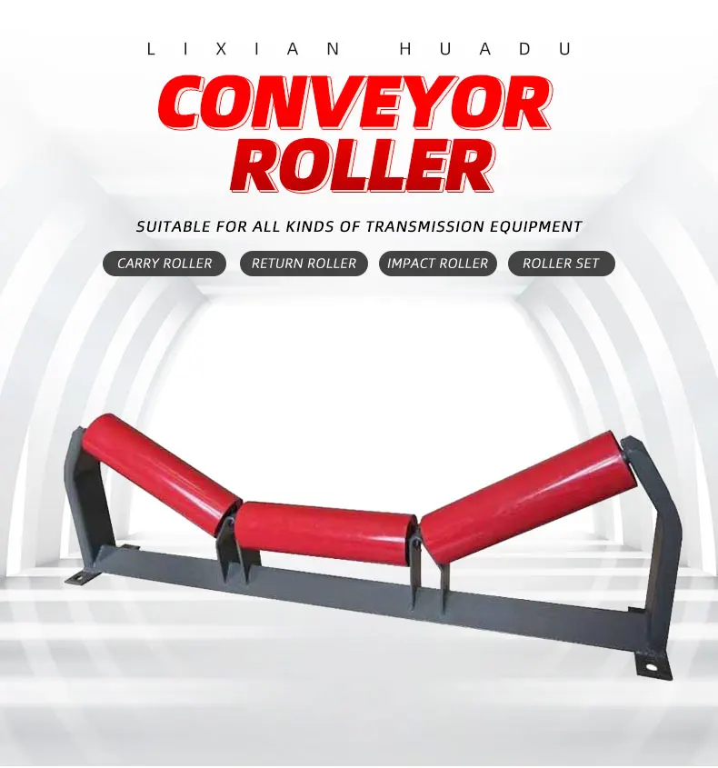 Conveyor Belt Trough Idler Rollers Set for Heavy Duty