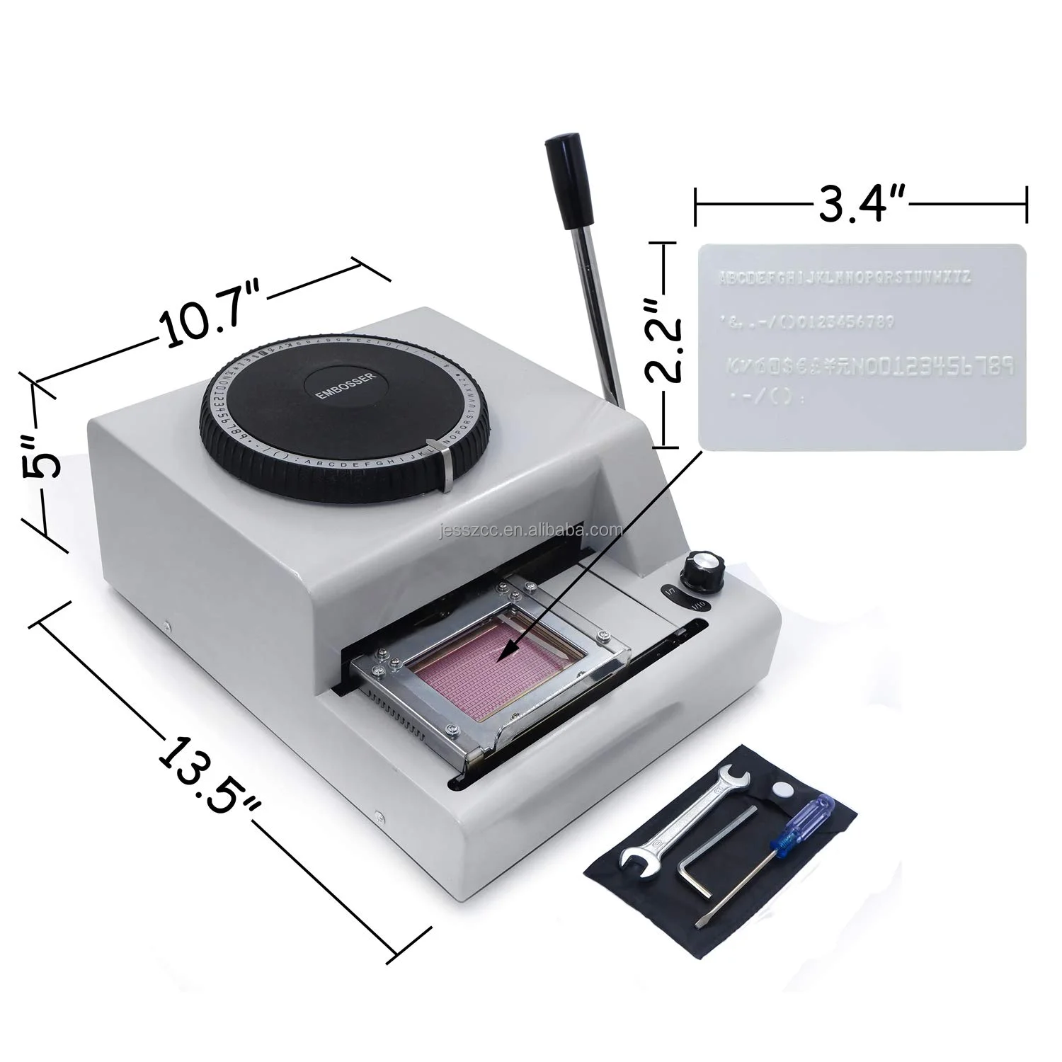 Small Size Manual Embossing Machine Embosser for PVC Card Making ...