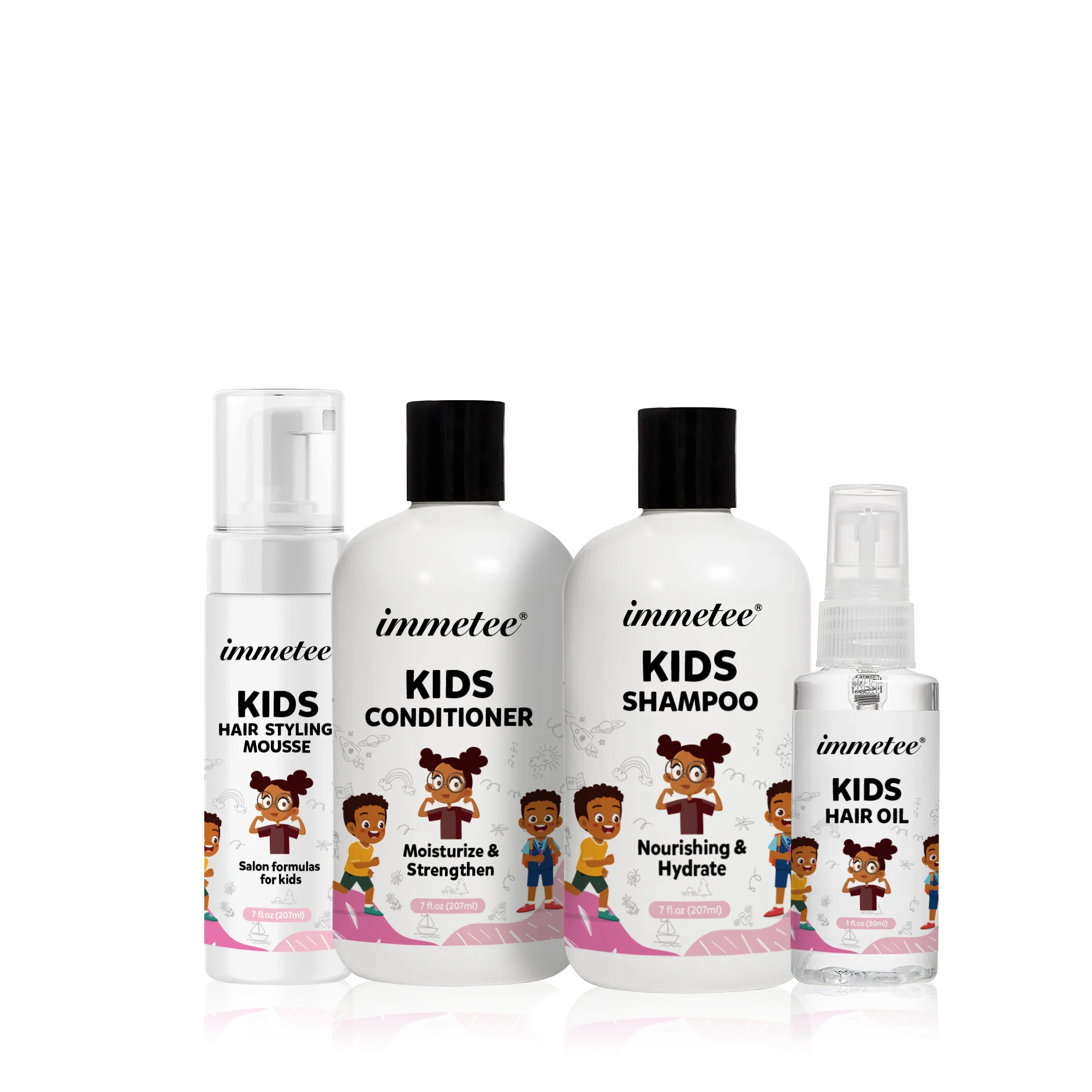 Kids Hair Care Kit Natural Perfumed Hair Oil Shampoo And Conditioner ...