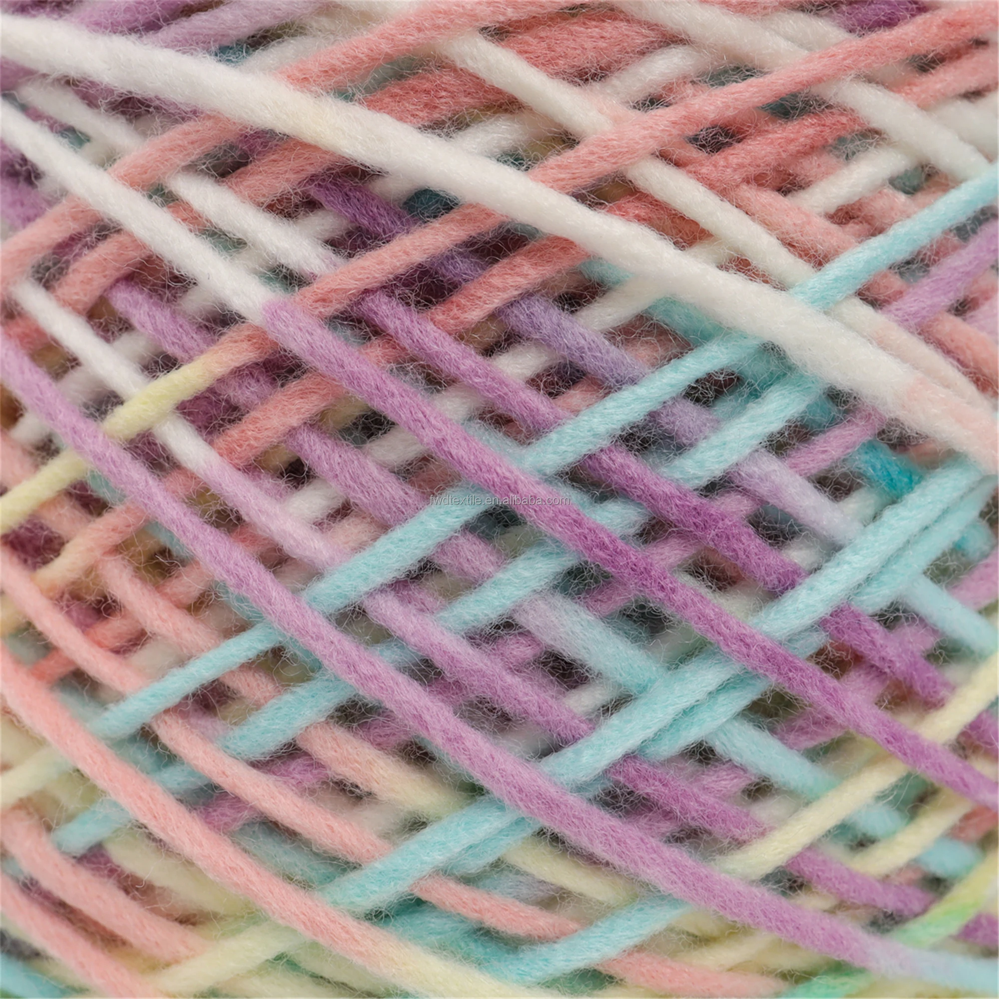 Multi-color Space Dyed Acrylic Roving Yarn - High Tenacity