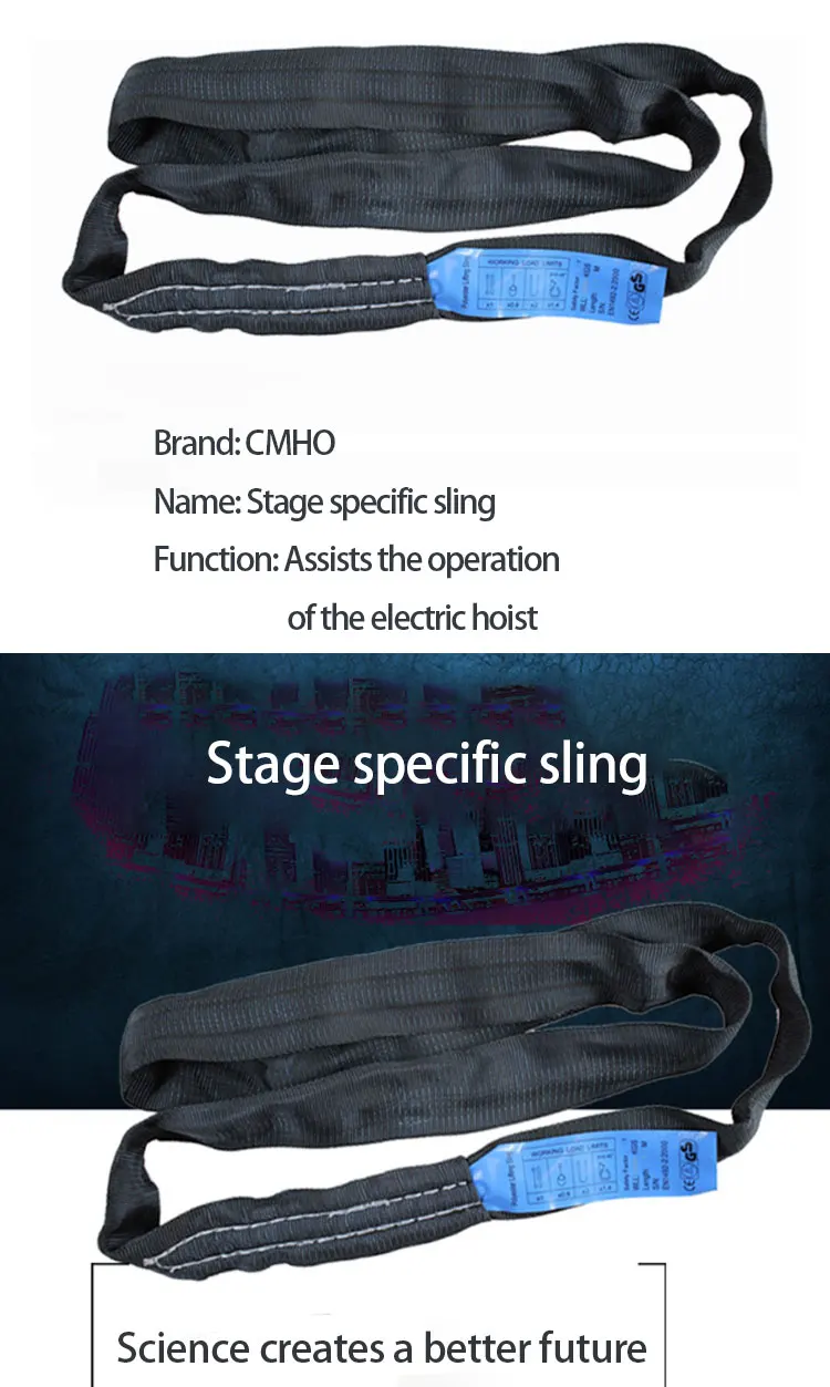Iso9001 Cable Lifting Slings Lift Sling Belt Stage Elevator Electric ...