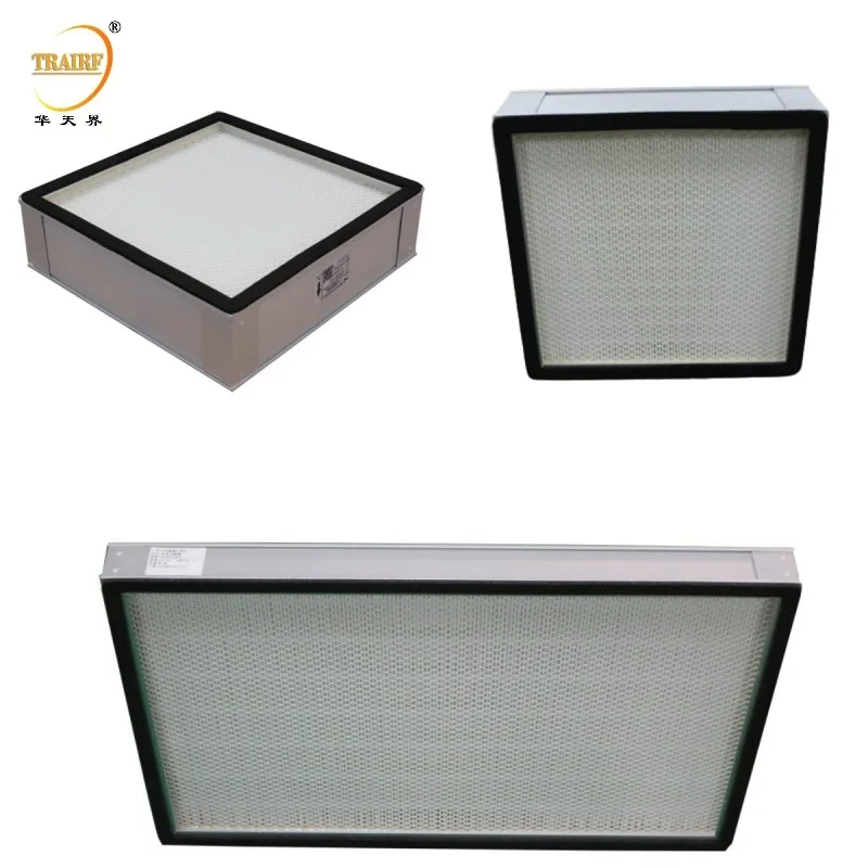 Terminal Filtration Mini Pleated Panel Glass Fiber Filter