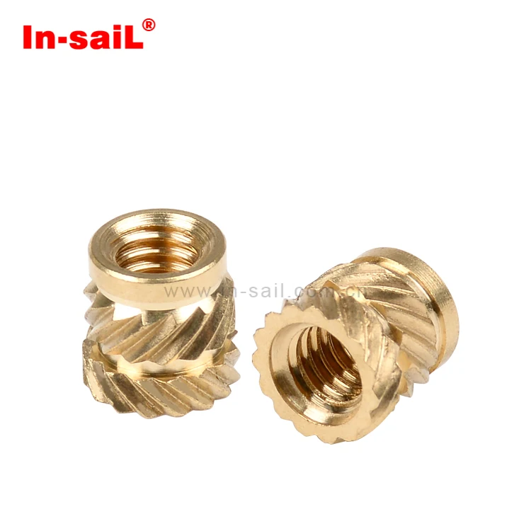 Brass Heat Staking Inner Threaded Insert Nuts For Plastic - Buy Screw ...