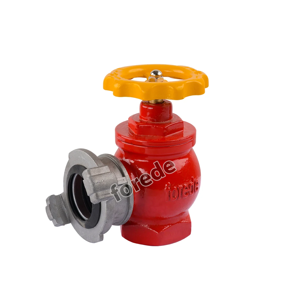 FOREDE Fire Hydrant Angle Valves 2.5" for Fire Fighting Fireman ...