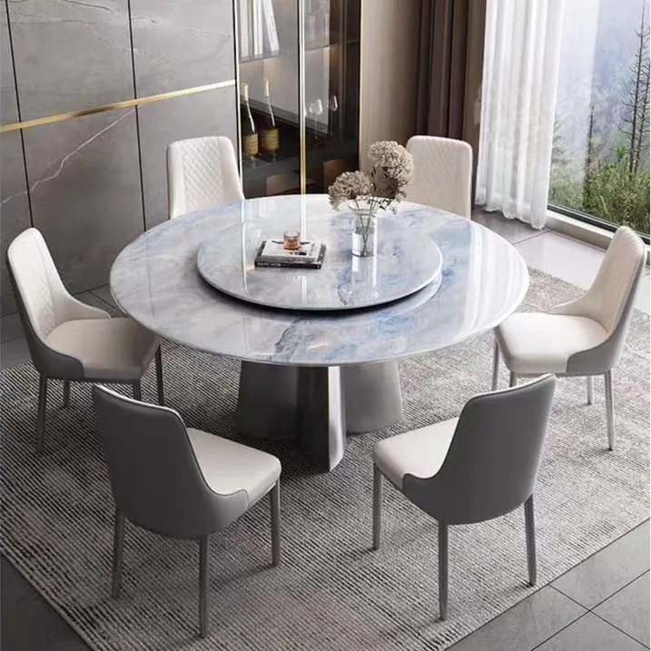 Luxury Italian Leather Dinner Dining Table And Chairs 6 Luxury Dinning ...
