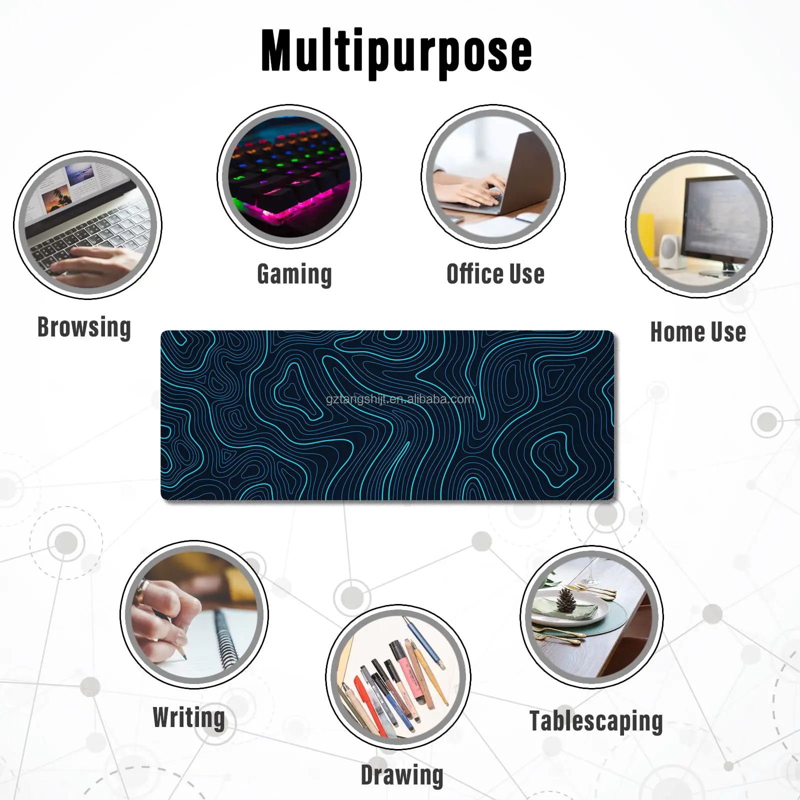 Large Size Custom Gaming Mouse Pad - Non-Slip & Durable