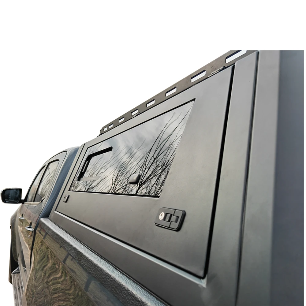 Truck Topper Pickup High Bed Canopy Black Powder Coated Canopy Topper ...