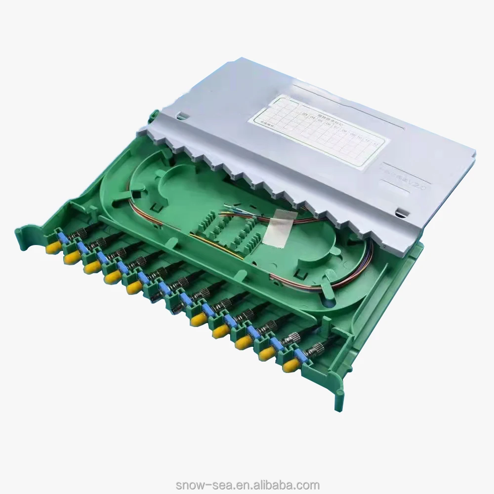 12 Port Fiber Optic Splice Tray with Pigtail and Adapter