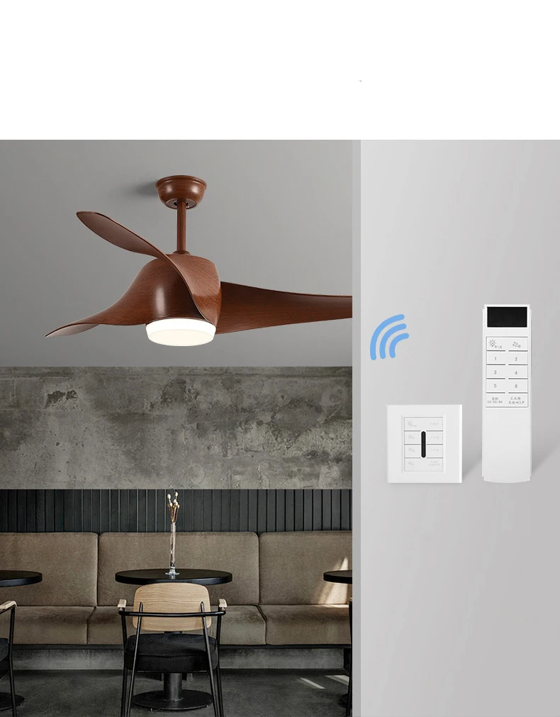 Retro Fan Light Home Living Room Bedroom Dining Room Ceiling Fan Light ...