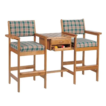 Billiard Room Two Person Spectator Chair And Pub Table - Buy Billiard ...