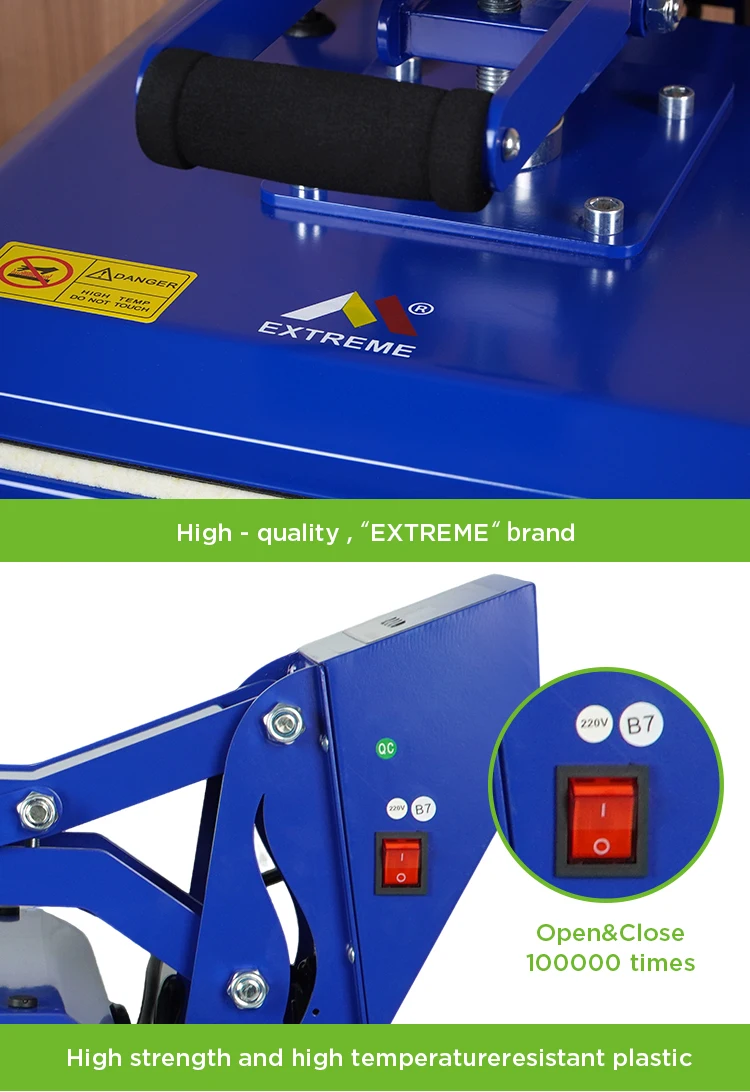 38*38cm Flat Manual Operate Ironing Press Heat Press Machine for T ...