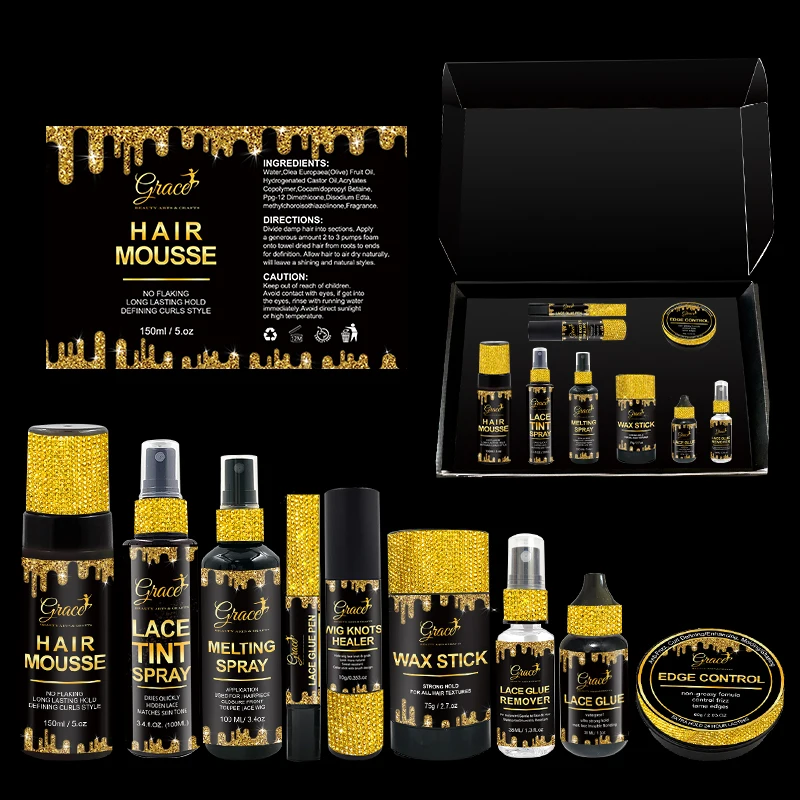 Lace Wig Install Kit - Complete Private Labels Custom Packaging