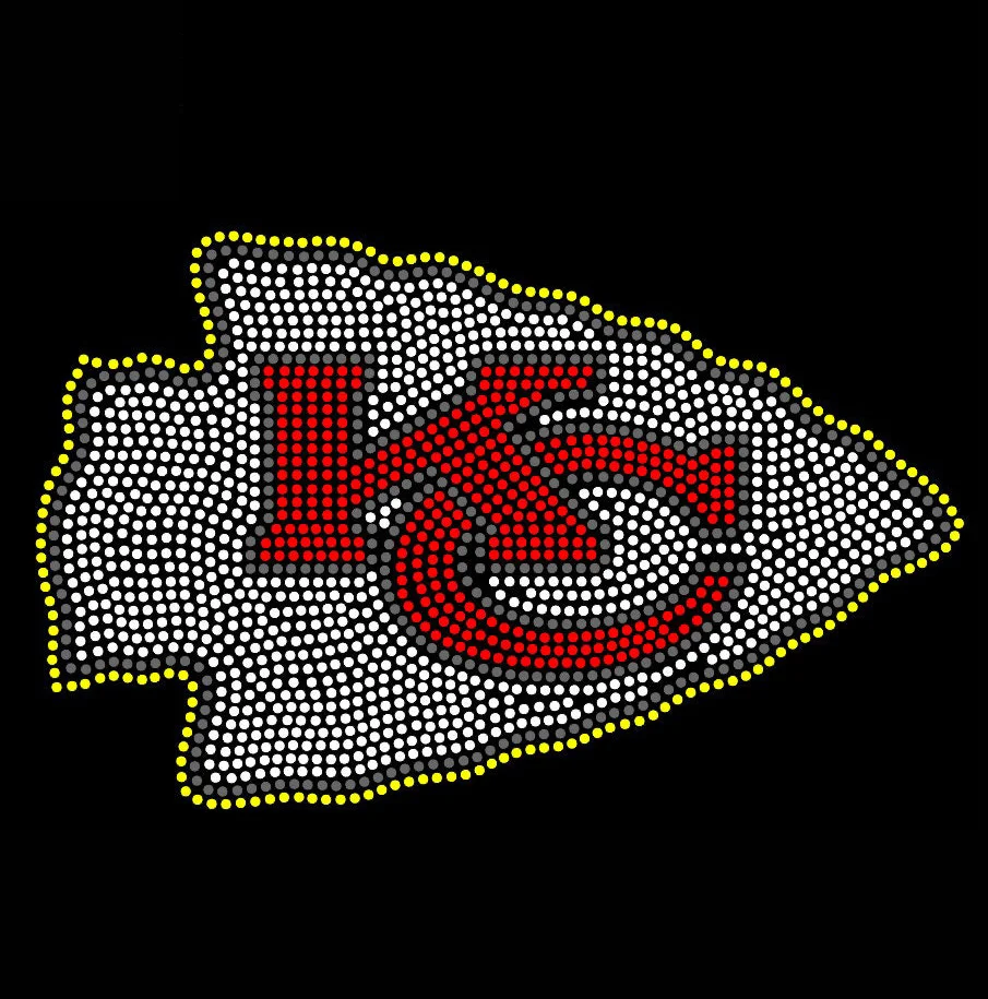 Nfl Sport Team Rhinestone Motif Football Team Iron On Crystal Transfer ...
