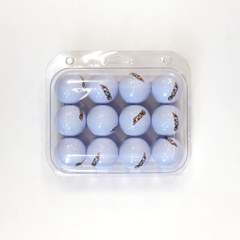 Custom Transparent Plastic Clamshell Packaging for Golf Balls