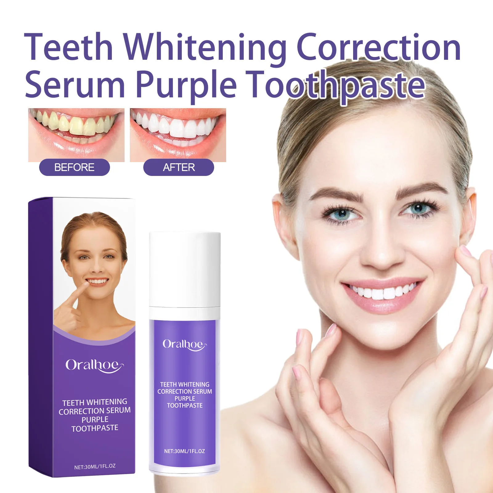 Oralhoe Cheap Wholesale Colour Corrector Serum 30ml Purple Teeth ...