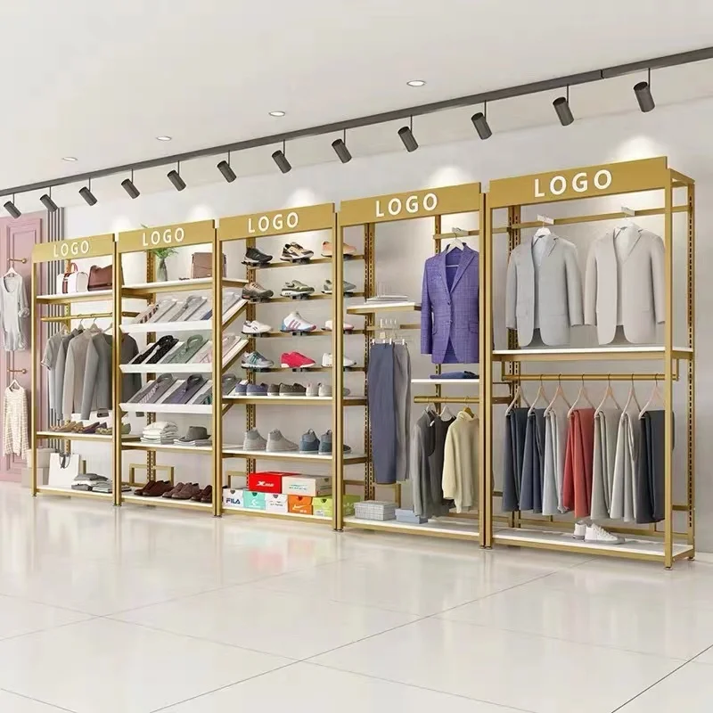 Golden Racks - Customized LOGO Garment Display Solutions