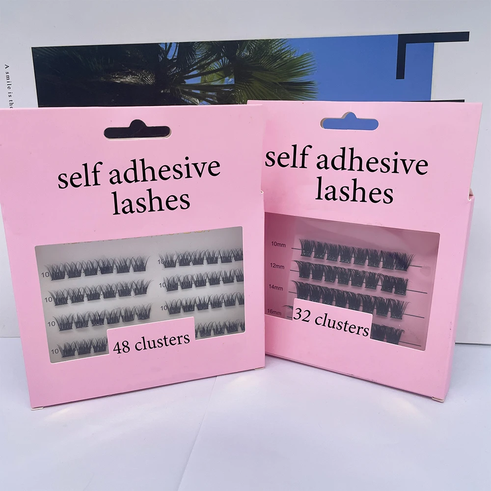 Custom Logo DIY Cluster Lash Extension Self Adhesive Segmented ...