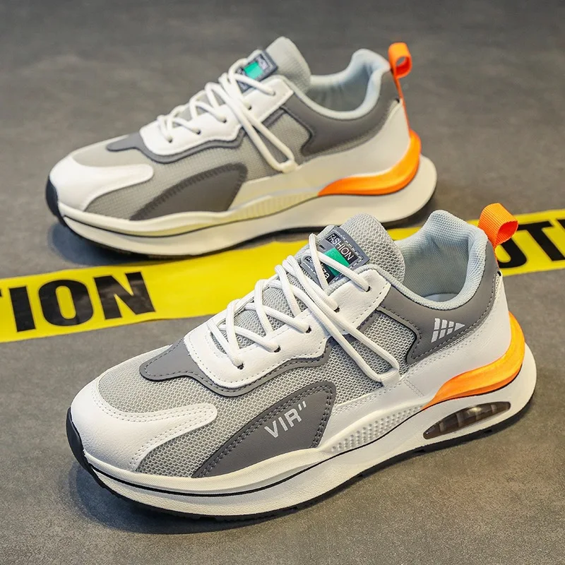 Men's Breathable Mesh Sports Shoes - Trendy Running Casuals