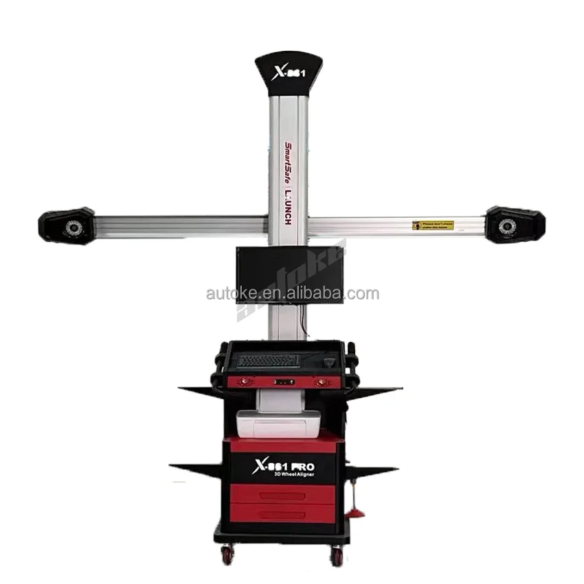 Hydraulic 4-Post Car Lift Machine with Rolling Jack Wheel 3D Wheel ...