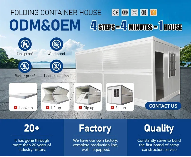 High Quality Pack Shipping Container 20 Feet Folding Assemble Storage ...