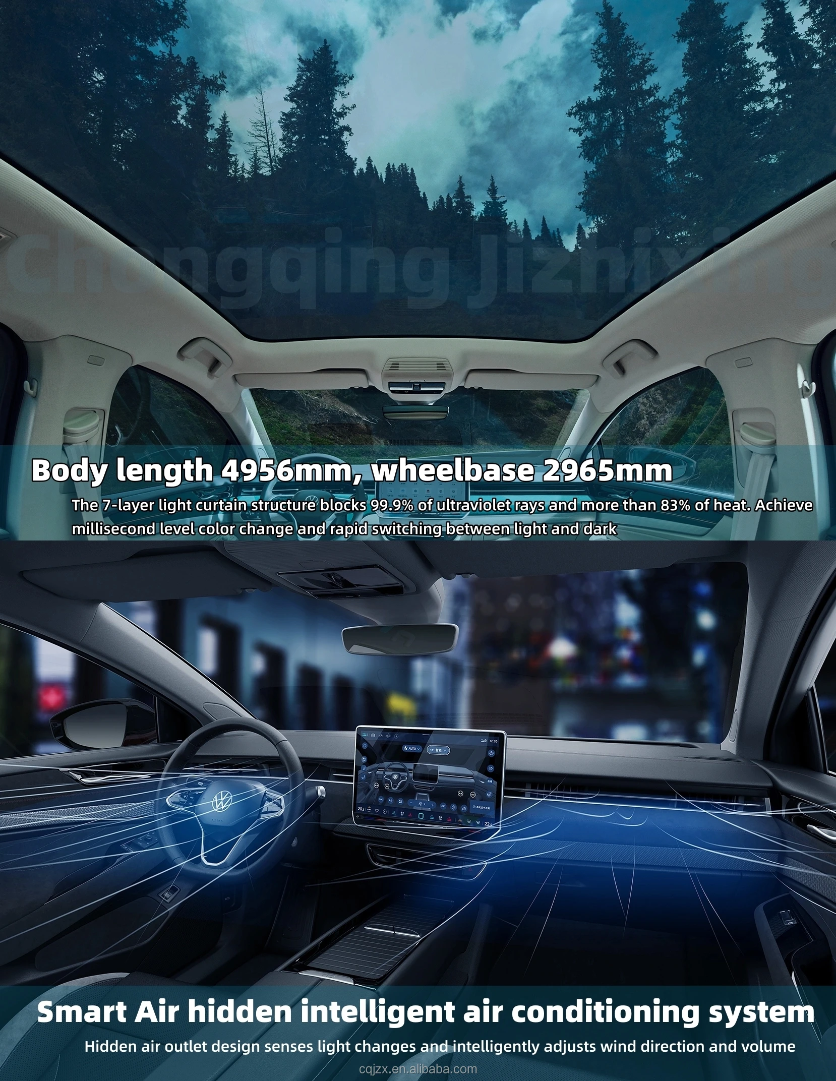 2024 New Version Volkswagen Id.7 Vizzion Pro Edition Pure Electric Sedan Car Range 642km 4wd Ev ...