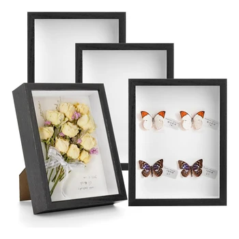 Custom Wood Black Shadow Box Picture Frame Wholesale Shadow Box Frames ...