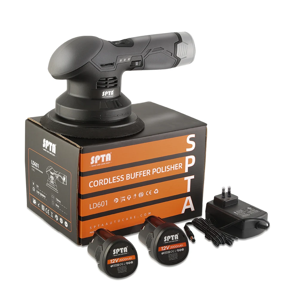 Spta New 6" 12v Cordless Waxing Polisher Portable Electric Battery ...