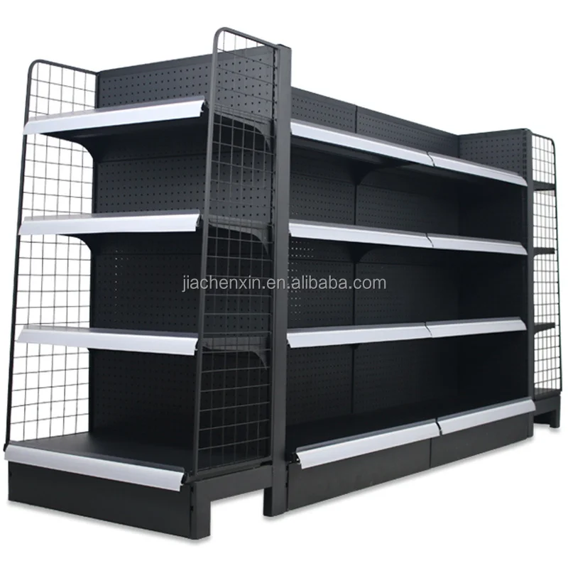 Eupo Style Fashion Heavy Duty Supermarket Metallic Shelves