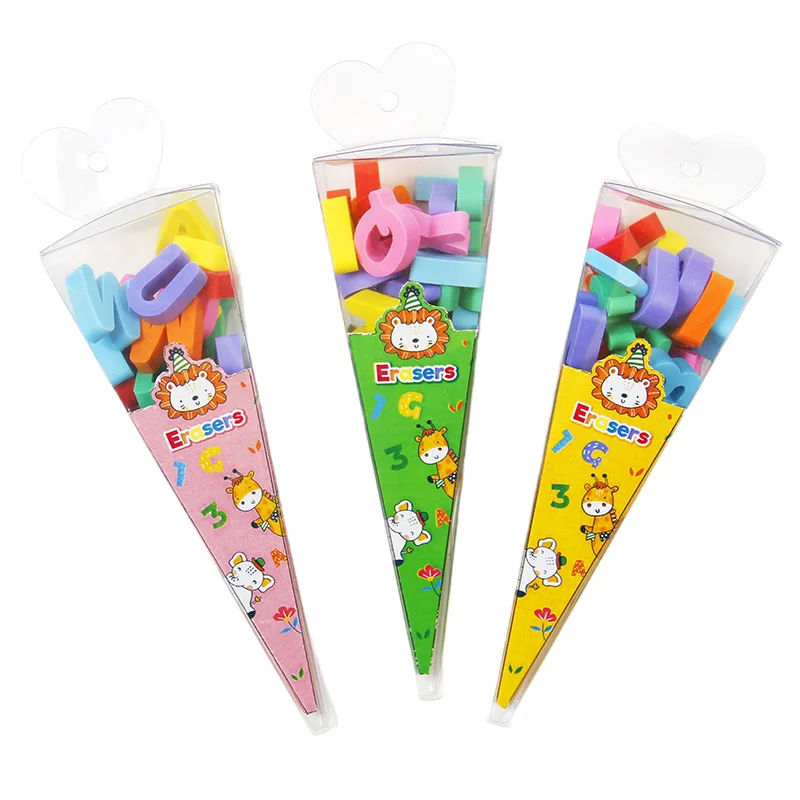 Colorful Alphabet Letter Erasers In Display Box - Ideal For Educational ...