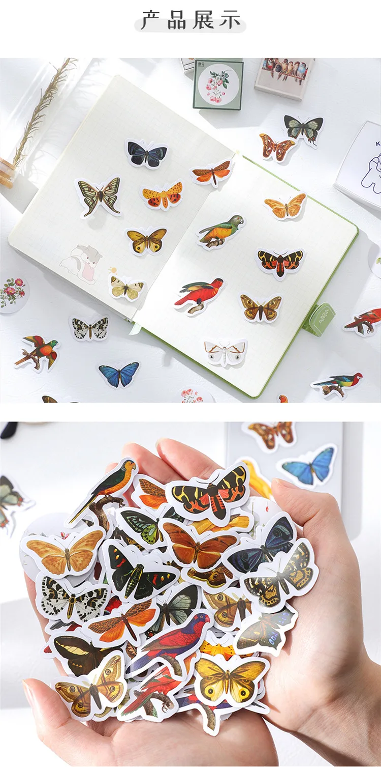 Entomologist Series Animal Diy Sealing Retro Stickers For Handbook ...
