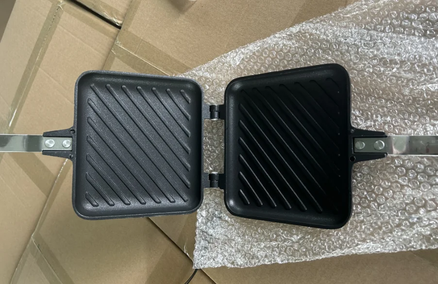 Double Sided Frying Pan Sandwich Maker Non-stick Grilled Sandwich And ...