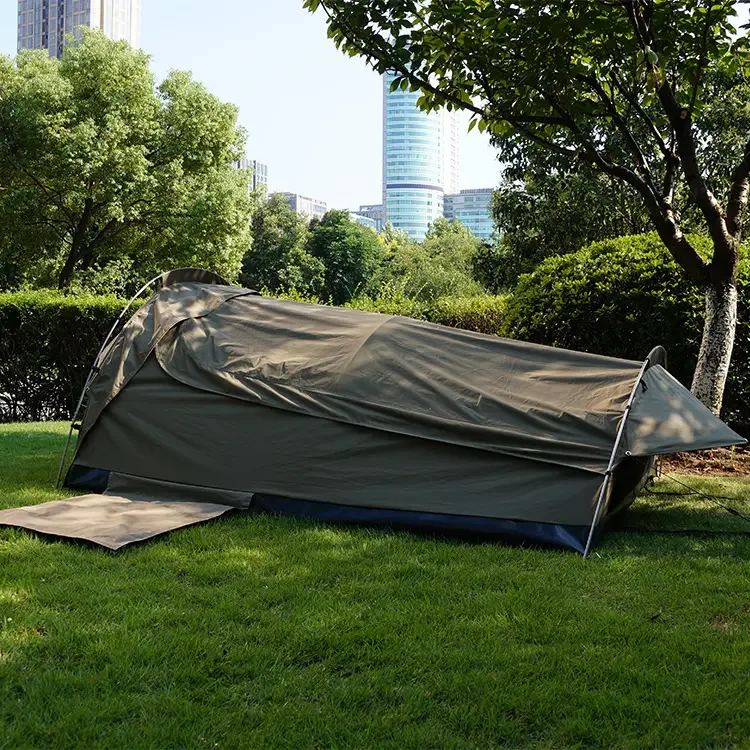 Outdoor Waterproof Aluminium Poles Canvas Swag Tent Australian Swag ...