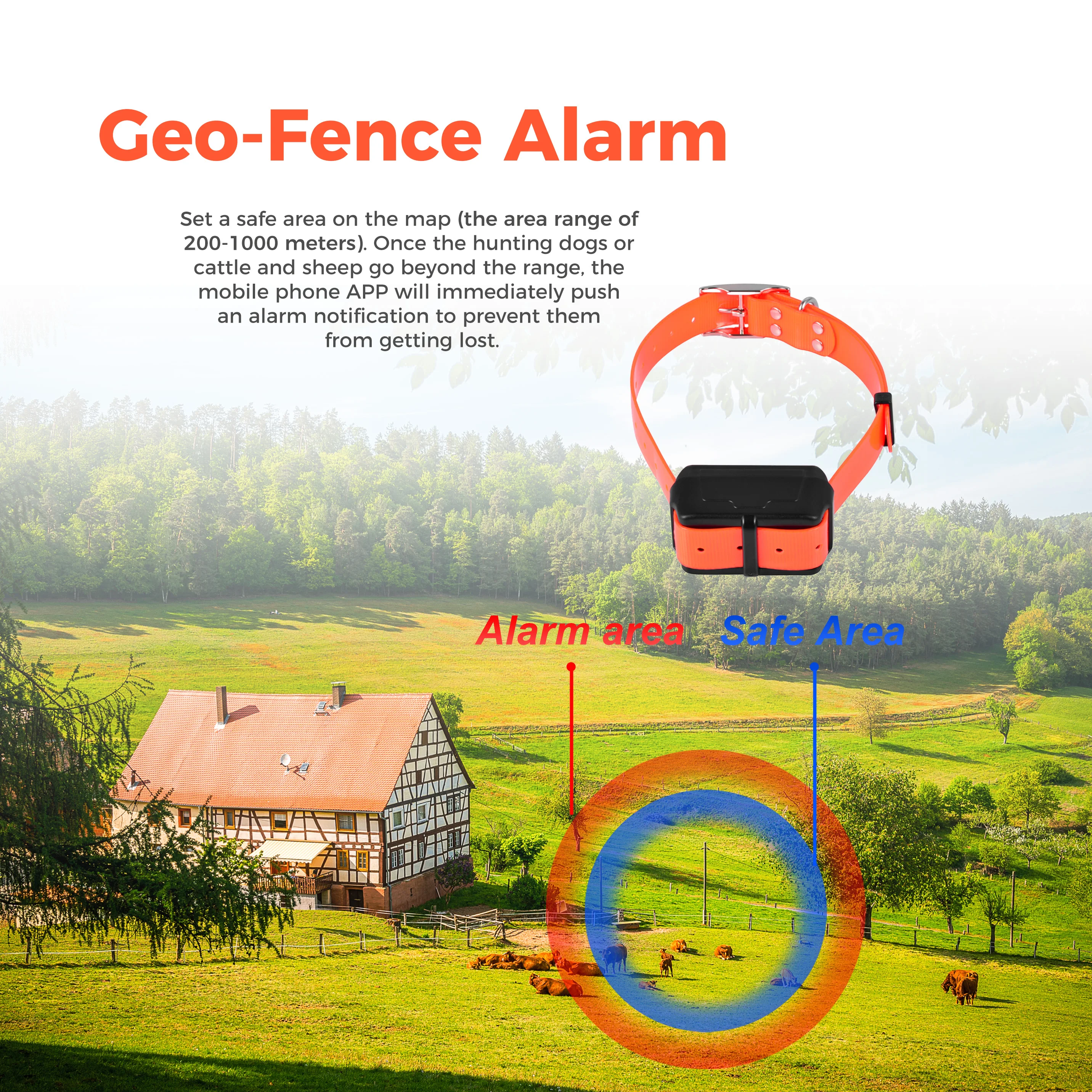 Livestock Locator GPS Tracker 4G Collar Pet IP67 Waterproof Animal ...
