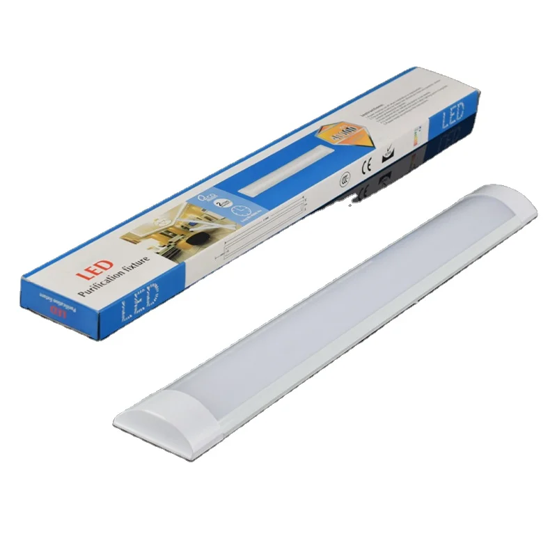 Hot T5 Double Tube Integrated Led Batten Lamp For Office 4ft 8ft Double ...