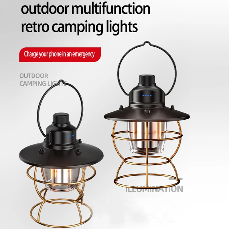 Lantern On A Stick Portable Camping Table Adjustable Light Frame ...