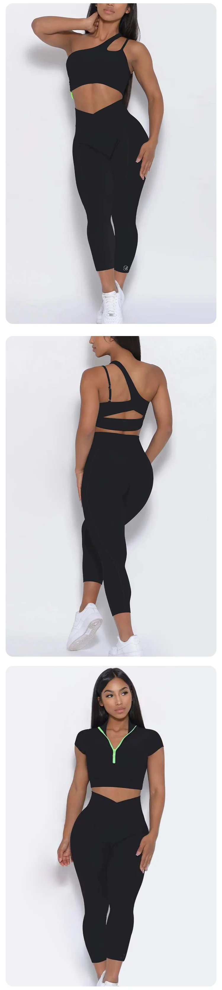 Custom Logo Women Sport Clothes Ladies Gym Fitness Active Wear High ...