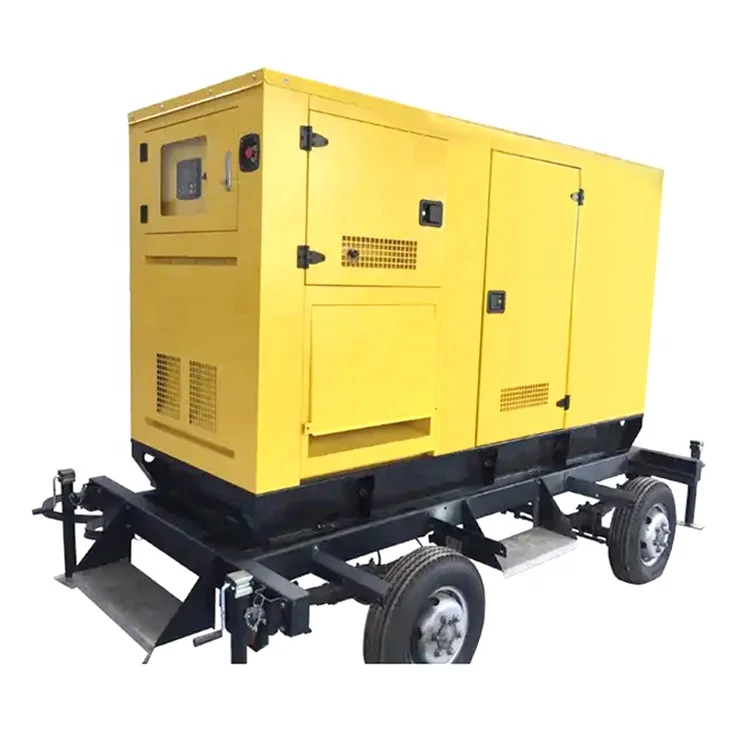 SHX 100KVA Slient Diesel Generator Set with Trailer Backup Intelligent ...