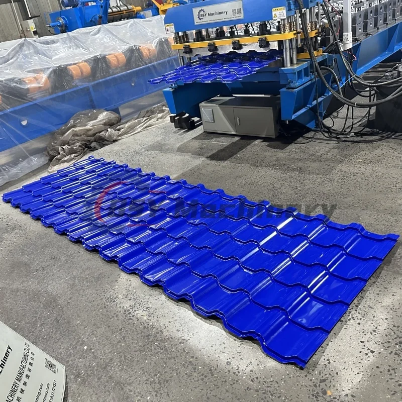 High-Speed Glazed Color Steel Tile Forming Machine for Roof Roller with ...