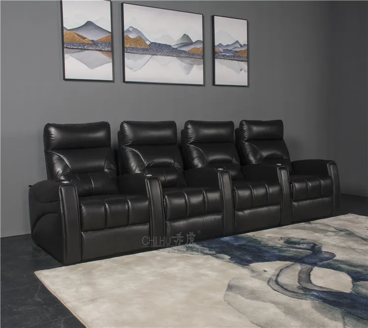 Modern Design Comfortable Automatic Recliner Sofa for Home Theatre