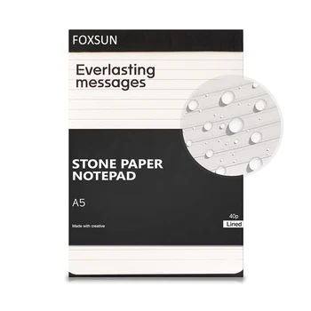 Customized Stone Paper Notebook,Waterproof Notepad A5 Size 40 Sheets ...