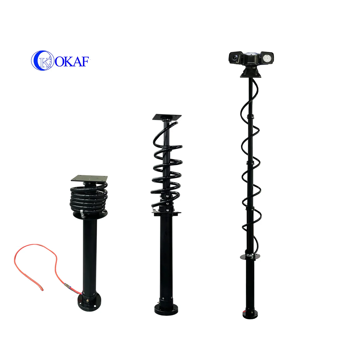 12m Pneumatic Telescoping Mast Tower with Wireless Control