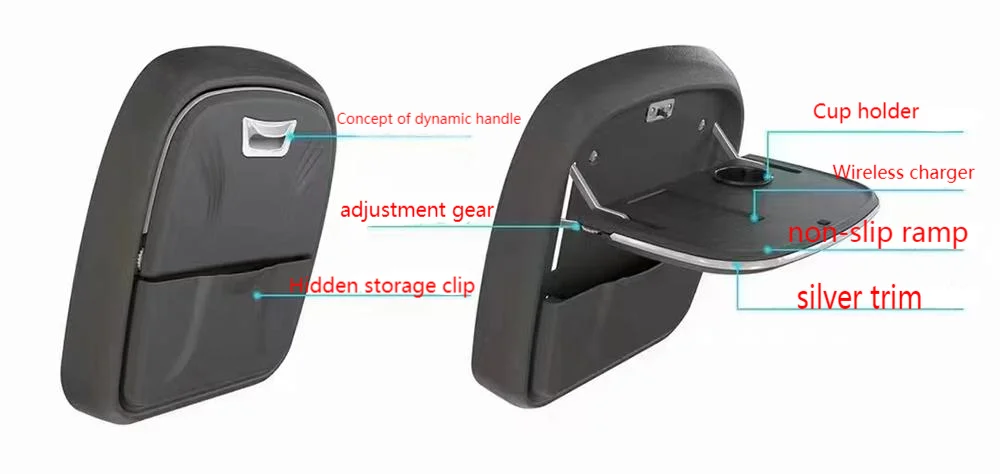 Auto Seats Accessories Manual Foldable Desk Car Back Seat