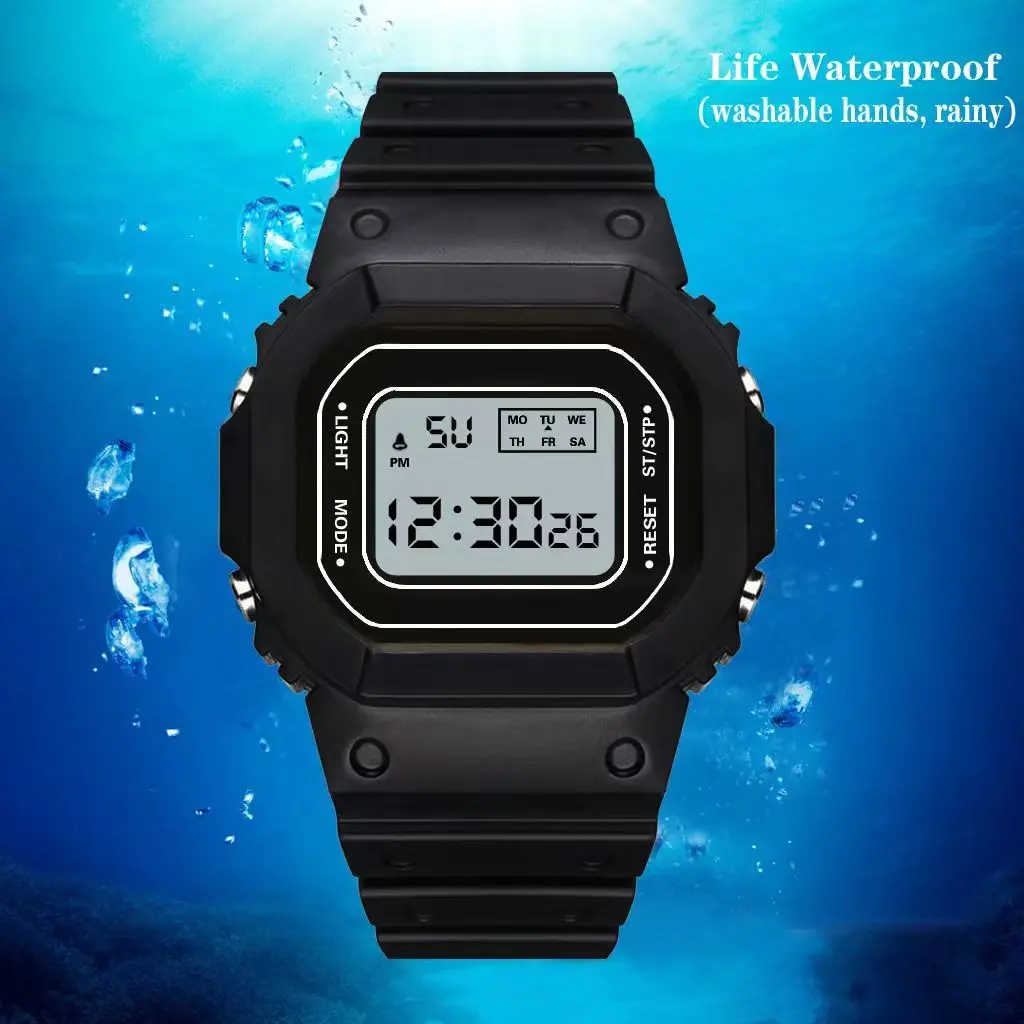 General Watch F91W Digital Vintage Square Sports Watch